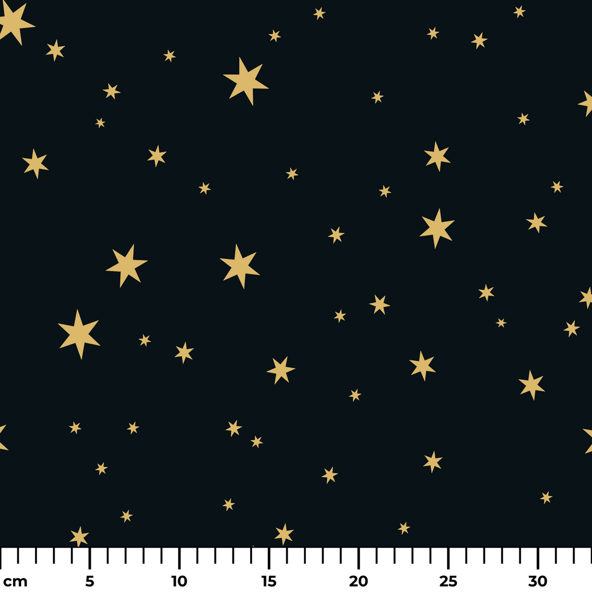 Estrellas Doradas en Negro | Tela por metro – Sutex