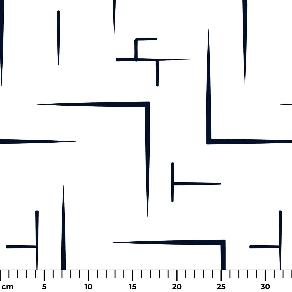 Lineas y Formas Discontinuas Negras | Tela por metro – Sutex
